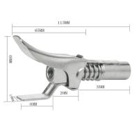 China Clamp Grease Gun Nozzle High Pressure Quick Release Zerk Adapter For 1/8