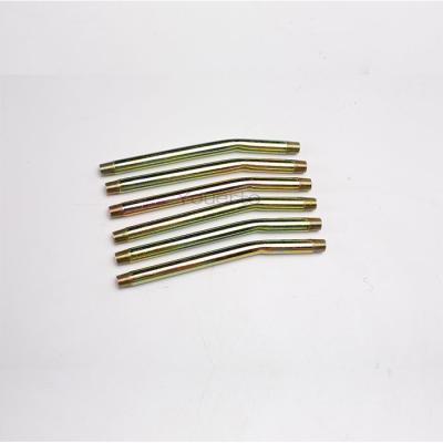 China Rigid Carbon Steel Flexible Hose Extension Iron Grease Gun Whip 1/8mm Thread 10mm Dia 150mm for sale