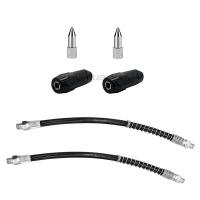 China Coupler Nozzle Grease Gun Accessories Kit 4 Jaw Grease Line Hose 1/8