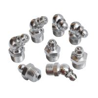 China 10mm Galvanized Grease Gun Nipple Nickel Straight Fitting 1/8 Bsp for sale