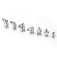 China M6 M8 M10 Grease Gun Nipple Oil Nozzle Brass Straight 45 Threaded 90 Degree Grease Zerk for sale
