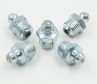 China Silver M8 90 Degree Grease Nipple M8 Threaded Tapered Fitting Straight Angled for sale