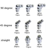 China Nickel Plated Grease Gun Nipple M6 Metric Zerk Kit M8 M10 Assortment for sale