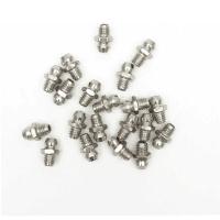 China Silver M8 90 Degree Grease Nipple M8 Threaded Tapered Fitting Straight Angled for sale