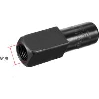 China Sharp Flat Grease Gun Nozzle Explosion Proof Threaded Tip Iron for sale