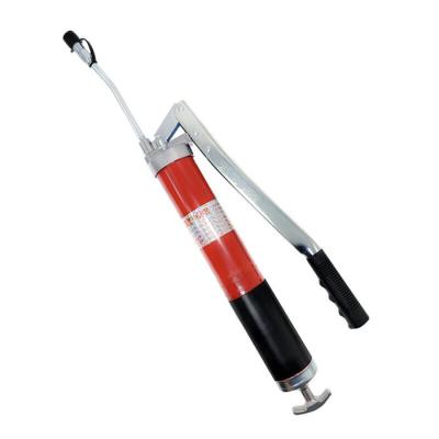 China 600cc Hand Grease Gun Double Piston , Iron Casted Heavy Duty Lever Grease Gun For Construction for sale