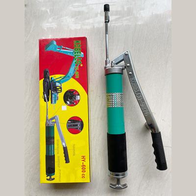 China Green Dual Piston Grease Gun Lever Action Grease Gun Set With 6in Hard Metal Extension Tube Coupler for sale