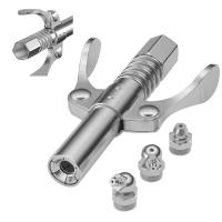 China 17000PSI Grease Gun Nozzle Locking Clamp Type High Pressure Oil Nozzle Coupler for sale