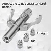 China 17000PSI Grease Gun Nozzle Locking Clamp Type High Pressure Oil Nozzle Coupler for sale