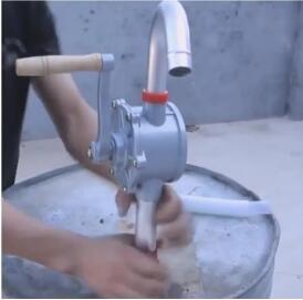 China Diesel Well Barrel Hand Rotary Oil Pump 136cm Total Length for sale