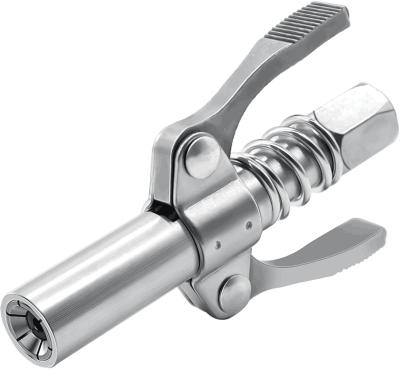 China 10000psi Grease Gun Coupler Handle Quick Lock Release Grease Tips Grease Fittings for sale