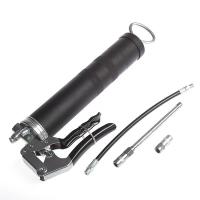 China 6000PSI Working Pressure Grease Gun Stainless Steel Lubrication With Rubberized Grip for sale