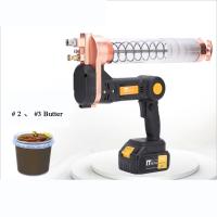 China Heavy Duty 600cc Electric Grease Gun With 6800g/Min Oil Output From Two Batteries for sale