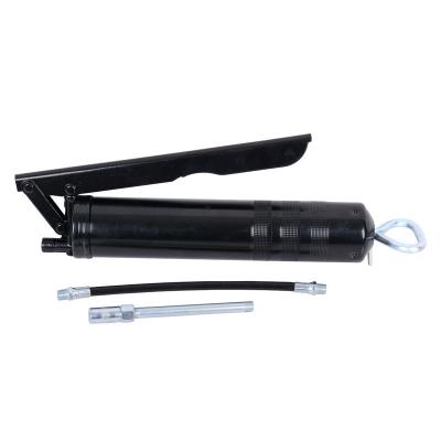 China Ergonomic Hand Grease Gun With Flexible Hose And Carton Box Package for sale