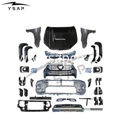 China Black Toyota Body Kit 12-15 Fortuner Change To 2021 Hilux Rocco Kit for sale