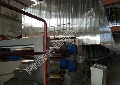 China Full Automatic Coated Corrugated Paper Making Machine with 25mm Steel Rolls and 97±2 Hardness Rubber Covering for sale