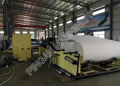China Sanitary Converting Machine PLC Control 11kW Power 1250mm Roll Capacity Kitchen Paper Rewinding System for sale