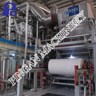 China 32T/D 2850mm Width Toilet Tissue Paper Making Machine with 780 m/min Speed and 13-40g/m² Weight Range for sale