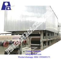 China PLC Fluting Paper Machine with 2-Ply Wire System and 7KN/m Tension Control for Kraft Paper Production for sale