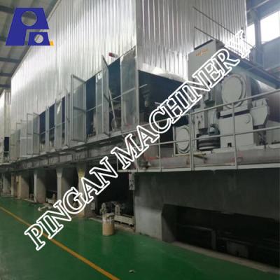 China 2 Ply Fluting Paper Making Machine 3200mm Width Kraft Paper Production Line for sale