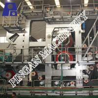 China OCC Recycling Kraft Paper Manufacturing Machine 100T/D with 7KN/m Wire Tension and 1.5% Elongation for sale