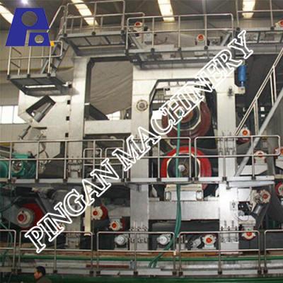 China OCC Recycling Kraft Paper Manufacturing Machine 100T/D with 7KN/m Wire Tension and 1.5% Elongation for sale