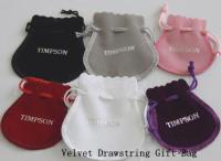 China Top-selling Fashionable Velvet Gift bag Gift drawstring bag Gift pouch for sale