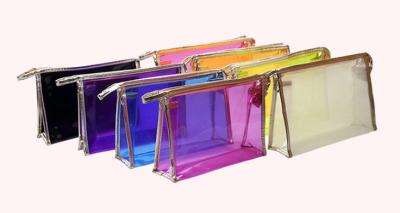 China Hop-selling Fashionable PVC cosmetic bag Clear PVC zipper cosmetic bag Make up bag for sale