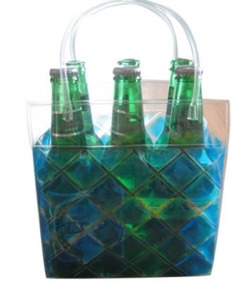 China Hot-selling High quality PVC Wine bottle bag Beer bottle bag Bottle holder Beer cooler bag for sale