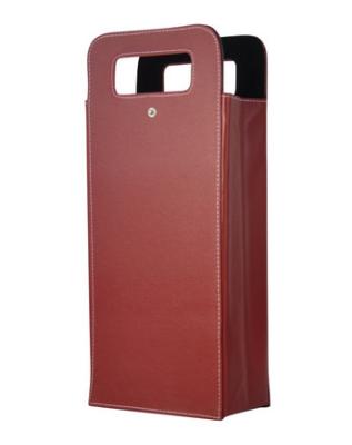China Hot-selling High quality PU Wine bottle bag Beer bottle bag Leather Wine Bottle holder for sale
