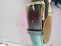 China Hot-selling Popular High Quality Real Cow Leather+Real Microfiber material Dog Collar,Pet for sale