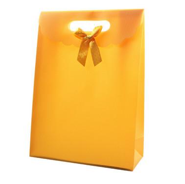 China Hot-selling Fashionable Paper bag Gift bag Orange Paper bag Gift pouch for sale
