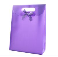 China Hot-selling Fashionable Paper bag Gift bag Purple color Paper bag Gift pouch for sale