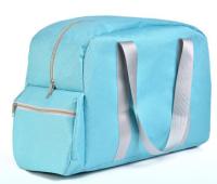 China Hot-selling Foldable Travel bag with Handles and side pockets Zipper travel bag for sale