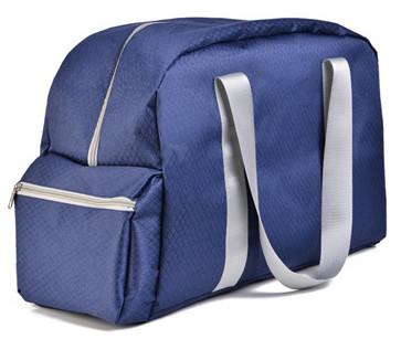 China Hot-selling Foldable Travel bag with Handles and side pockets Zipper travel bag for sale