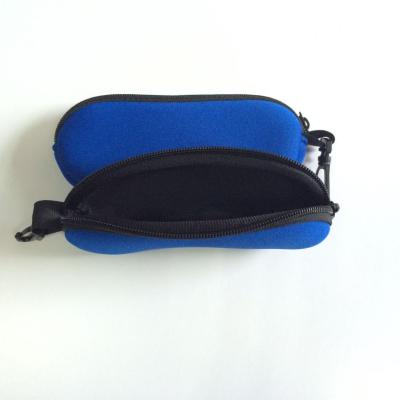 China Hop-selling Eyewear Case Sunglasses bag Neoprene Eyeglasses pouch with hook for sale