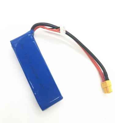 China 11.1V 1000mAh 3S1P 20C RC Lipo Battery Rechargeable For Radio Control Planes for sale