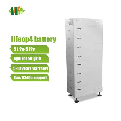 China Solar Hybrid High Voltage 358.4v 17.9KW Stackable Lifepo4 Lithium Battery for sale
