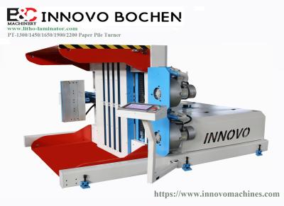 China PT1650 Paper Stack Turner Machine 1200x1700mm Paper Size 2500kg Capacity 14kW Power for sale