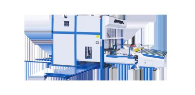 China Intelligent Flip Flop Auto Stacker Machine ZST1500 - 1500mm Paper Size, 12000 pcs/h Speed for sale
