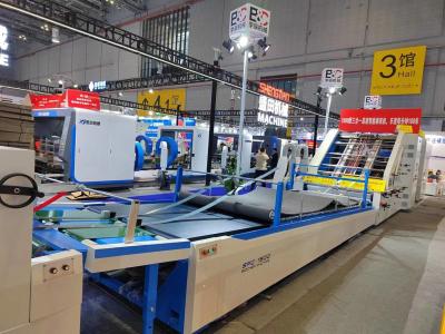 China Automatic Corrugated Flute Laminating Machine 5-Ply 150m/min Max Speed 2200×2100mm Capacity for sale