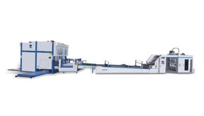 China Automatic High Speed Flute Laminator Corrugated Cardboard And Flip Flop Stacker Line for sale