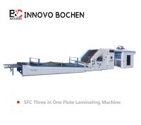 China High Speed Intelligent Litho Laminator Five Ply Three In One Flute Laminating Machine 150m/min for sale