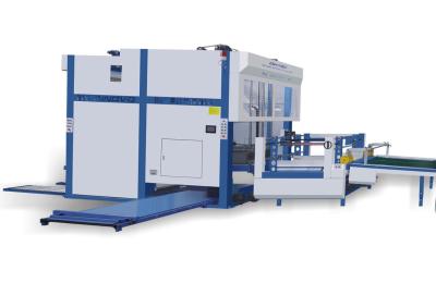 China Auto Flip Flop Pallet Stacker Machine for Corrugated Board - 1500×1500mm to 1700×1700mm Size Range, 12,000 pcs/hour Speed for sale