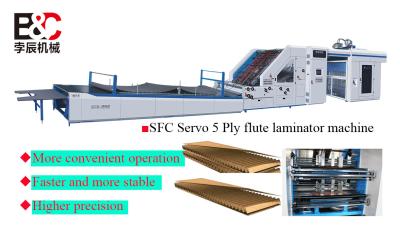 China 150m/Min 5 Ply Flute Laminator Automatic Machine Servo Adjustment for sale
