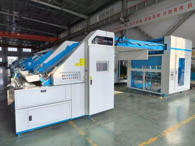 China GFS 180m/min High Speed Flute Laminator Overlap Feeding Servo Control for Curved Corrugated Board for sale