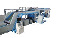 China High Speed Flute Laminator Machine 150m/min Line Speed 12000P/h Laminating Speed for sale