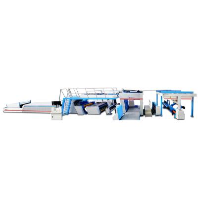 China Corrugated Laminating Machine 1450mm 200m/min Reel to Sheet Feeding Flip Flop Stacker for Packaging for sale