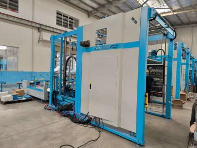 China Auto Flip Flop Stacker Machine Integrating Slow Paper Table And System Components For Flute Laminator Turning And Stacking In Packaging Production for sale