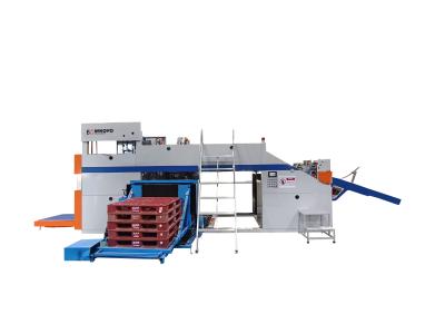 China 1700 mm High Platform Flip Flop Stacker with 180° Alternate Flip Stacking and Servo Flip System for High Speed Flute Laminator Lines for sale